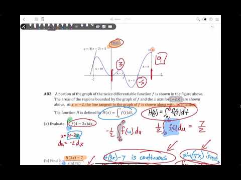 AP Calculus | 2020 Practice FRQs - Example Problem #5 (AB2 FRQ)