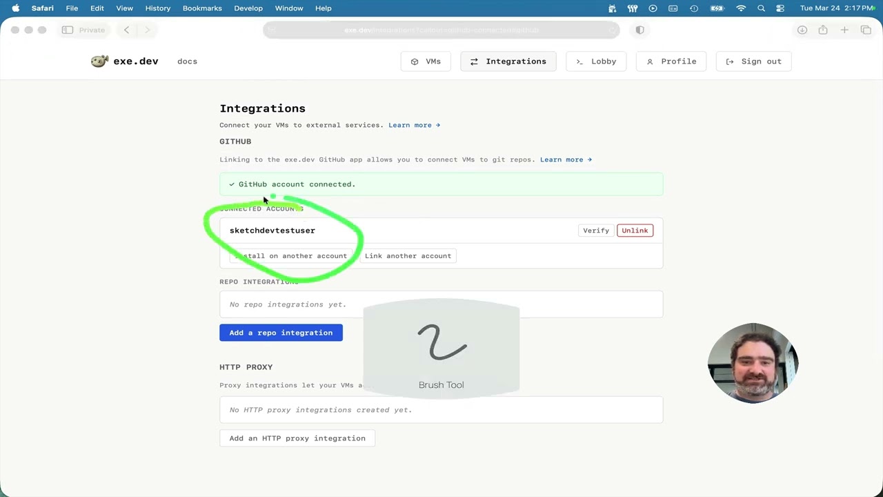 exe.dev GitHub integration