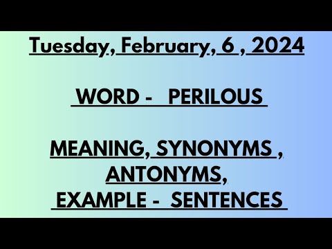 PERILOUS Meaning in Hindi | English Vocabulary | #dangerous #hazardous #unsafe #jungle #journey