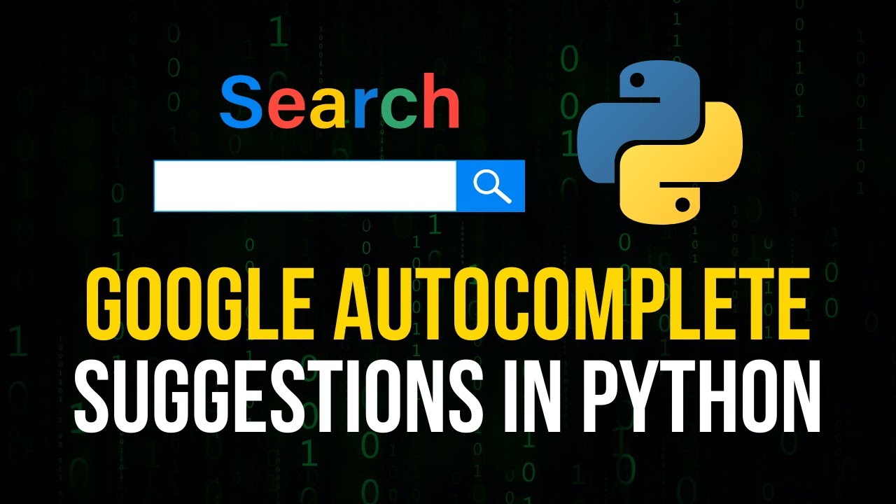 Google Autocomplete Suggestions in Python