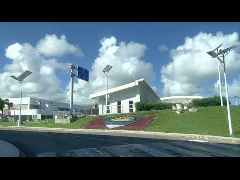 Driving VC Bird International Air Port Antigua and Barbuda 2 October 2021