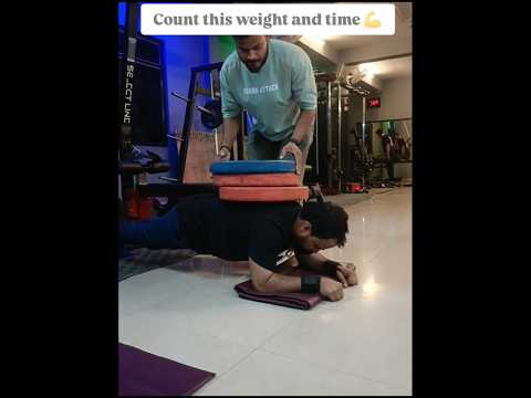Weighted plank | plank | plank workout | backday | #kn #shorts #knsahab #ajknows #plank