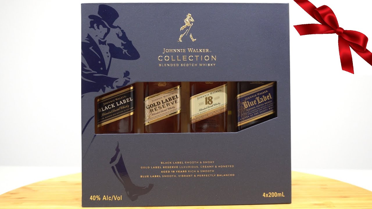 JOHNNIE WALKER COLLECTION Whiskey Gift Pack UNBOXING