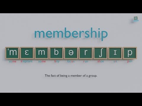 How to pronounce membership ?