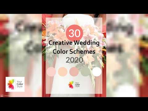 30 Creative Wedding Color Schemes 2020