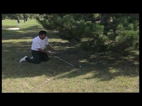 Amazing golf shot - Ballesteros on his knees