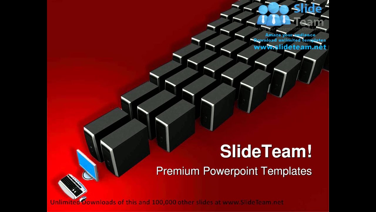 Network Server Computer PowerPoint Templates Themes And Backgrounds 0911