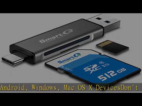 SmartQ C350 USB C sd Card Reader and USB 3.0 Super Speed Memory Card Adapter for MicroSDXC and SDHC