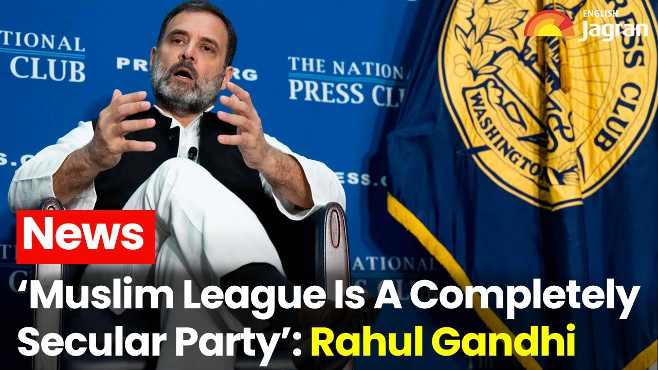 Rahul Gandhi On Muslim League At National Press Club In Washington DC