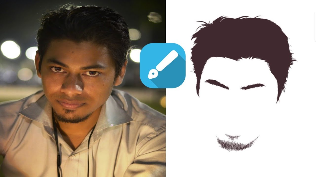 How to create Vector art base lines on your android mobile or tablet | basic |