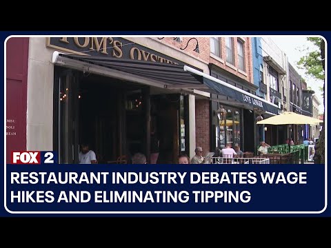 Restaurant industry debates wage hikes and eliminating tipping