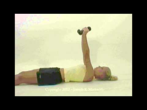 Supine Shoulder Protraction with Weights - Shoulder Exercise