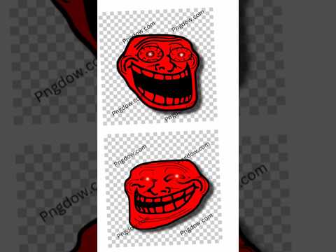 troll face png, red troll face, red troll face png, troll face, troll face image, #png #transparent