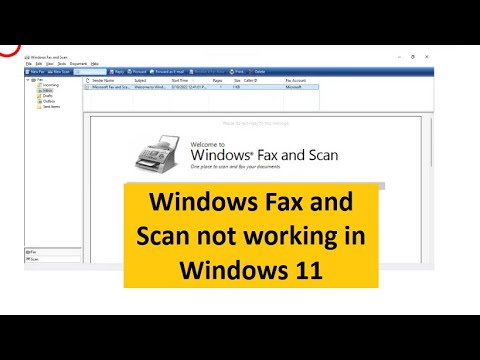 How to Fix Windows Fax and Scan not working in Windows 11