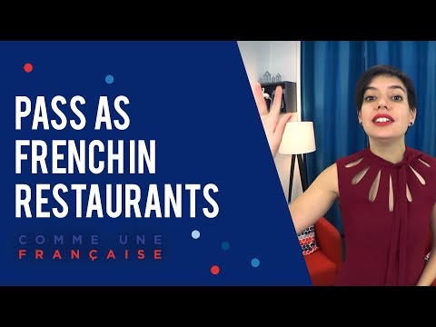 Basic French: French Restaurant Vocabulary