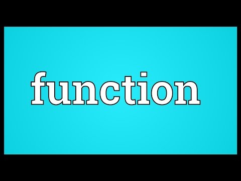 Function Meaning