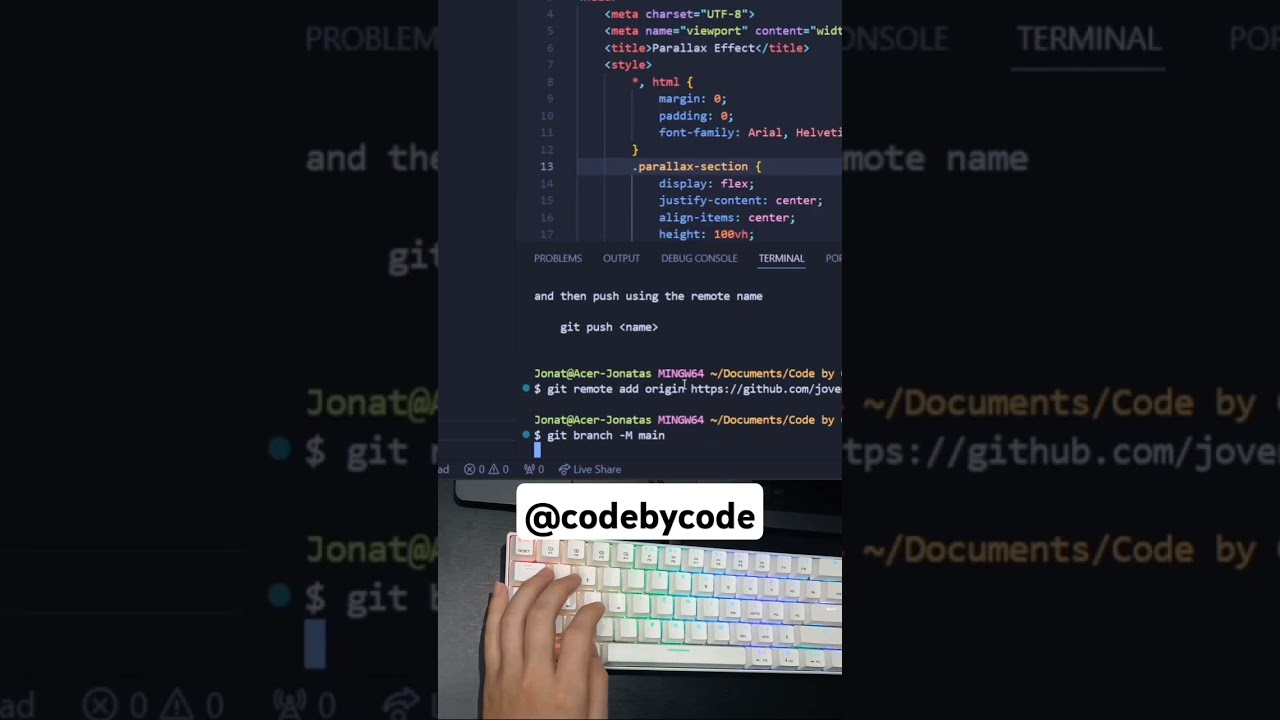 How to Add your Code to Github - ASMR Programming   #code #coding #programming #learncode #asmr