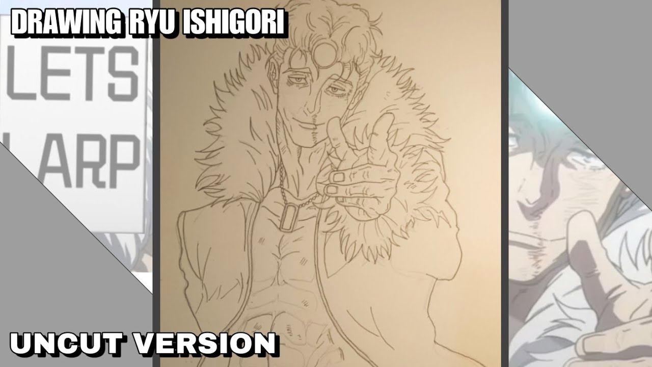 Drawing Ryu Ishigori - Inking Process | Uncut Version