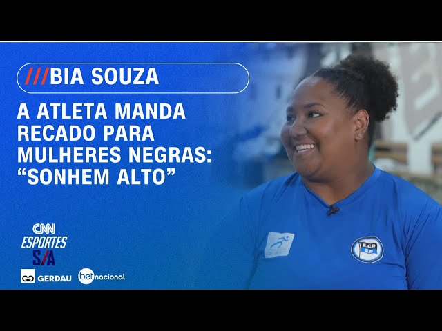 Bia Souza manda recado para mulheres negras: “Sonhem alto“ | CNN Brasil