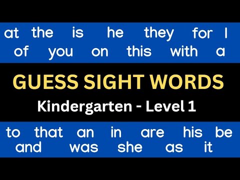 Guess Sight Words | Sight Words Guessing Game | Popcorn Words | Sight Word Games | Easy Learning