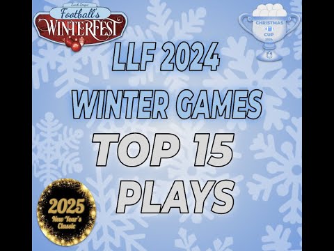 Top 15 Plays | Winter Games '24-'25 | Lunch League Football