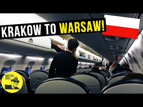 What it's like flying domestically in Europe these days (Krakow to Warsaw on LOT Polish Airways) 🇵🇱