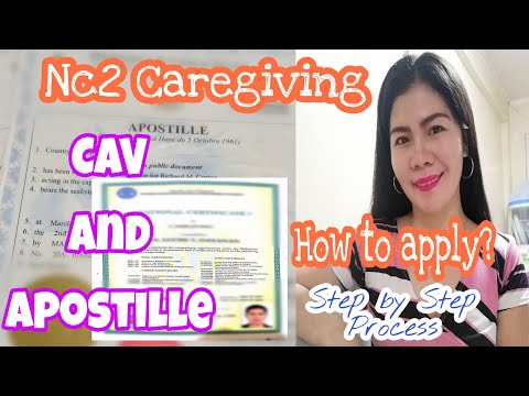 NC2 Caregiving CAV (TESDA) AND Apostille (DFA) / How to Apply? Step by Step process