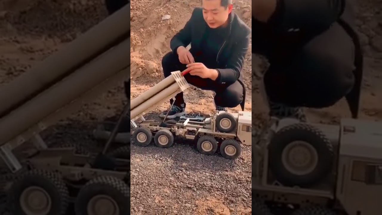 Rc rocket launcher track  #shorts