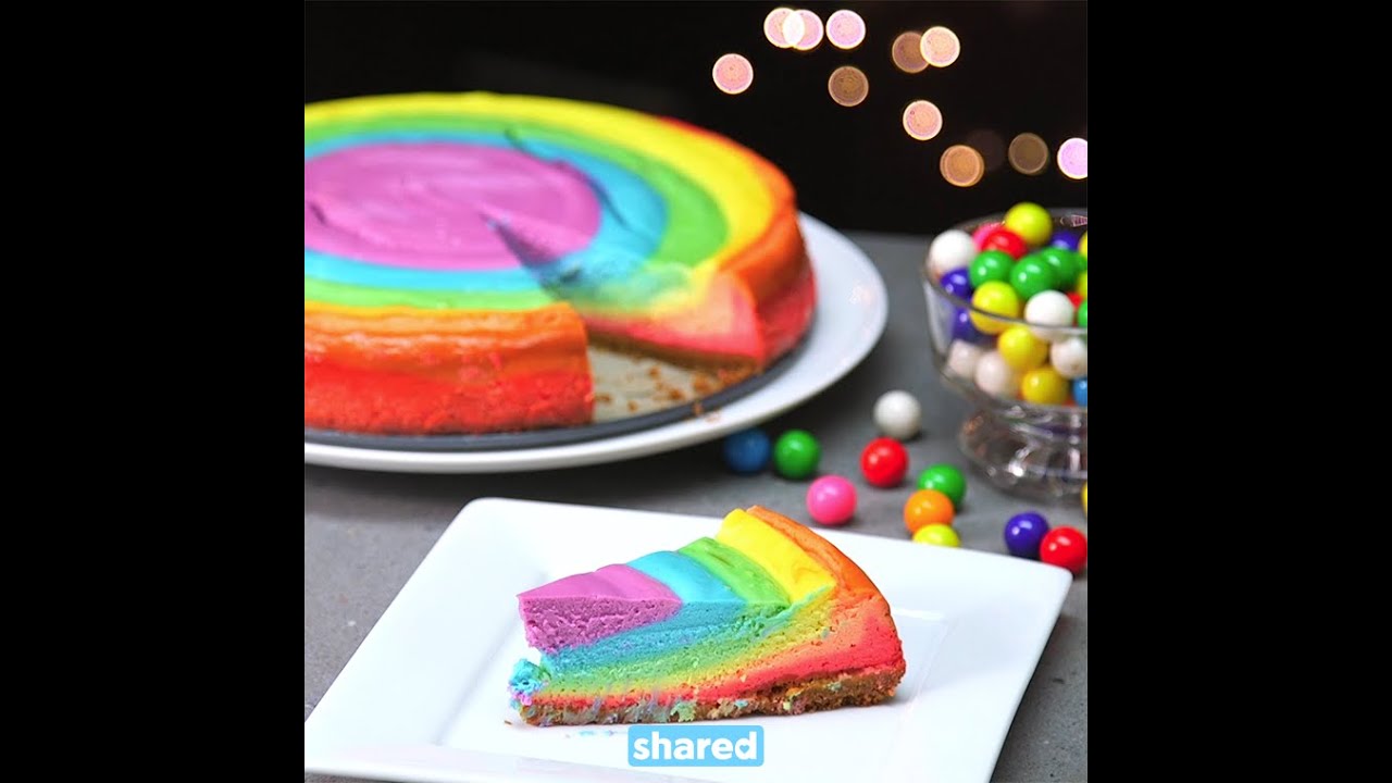 Rainbow Cheesecake | Dessert