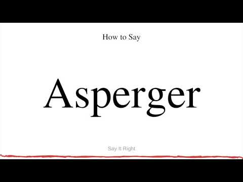 How to Say Asperger | Pronounce the Word "Asperger" Properly
