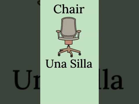 Spanish Word Mastery: How to say Chair in Spanish | #shorts #spanish