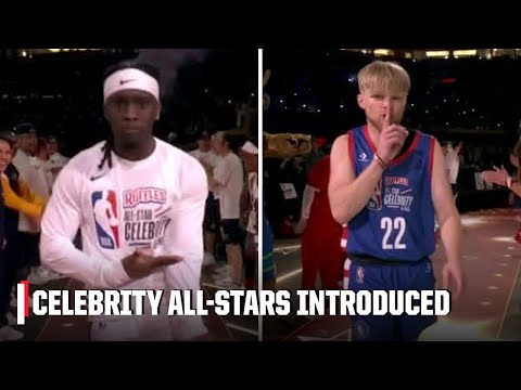 The 2024 NBA Celebrity All-Star Game player introductions 🤩 | NBA on ESPN