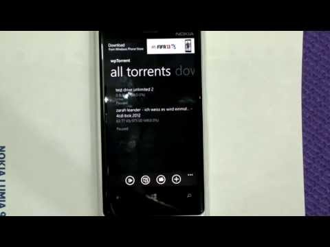 Torrent app for Windows Phone -- wptorrent