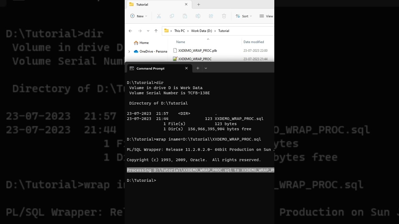 How to encrypt PLSQL Code : Wrap PLSQL : In Telugu