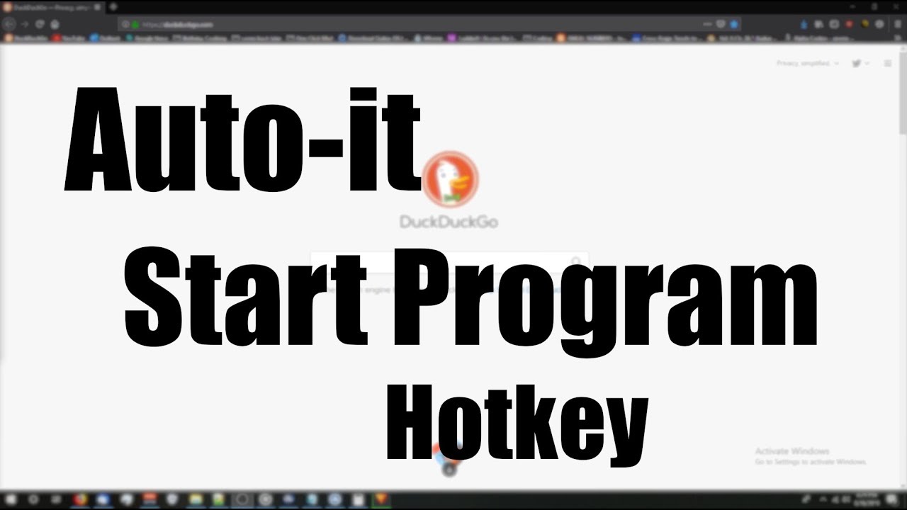 Autoit: Start script function/ hotkey