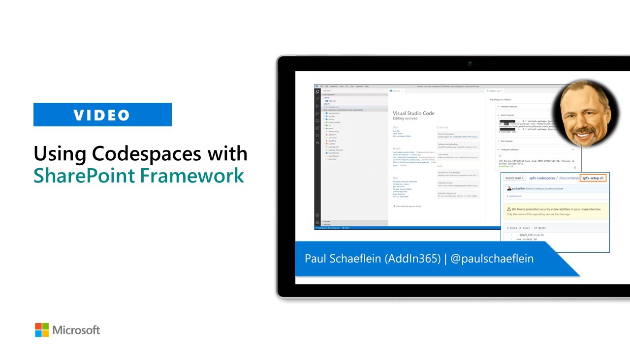 Using Codespaces with SharePoint Framework