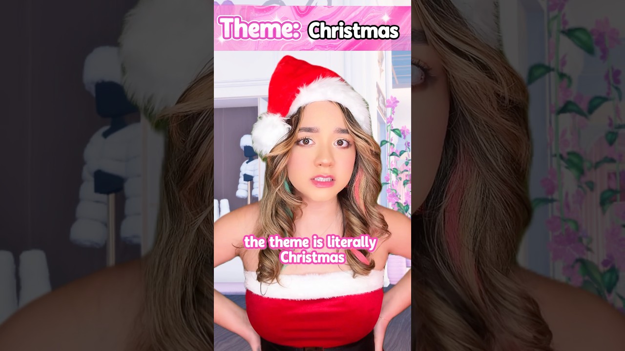When The THEME Is CHRISTMAS in DRESS TO IMPRESS🤣