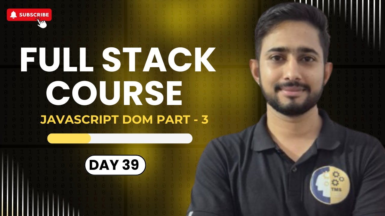 Day 39 JavaScript Tutorial | DOM Part 3 | Get HTML with JS