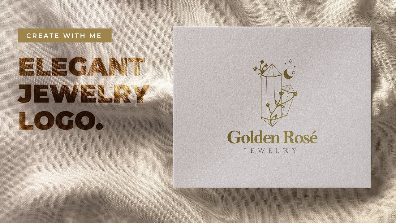 HOW TO USE & CREATE | A ELEGANT JEWELRY LOGO DESIGN USING OUR DESIGN BUNDLES