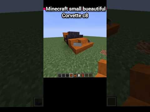you must know tutorial for this bueautiful small Corvette c8 in minecraft
