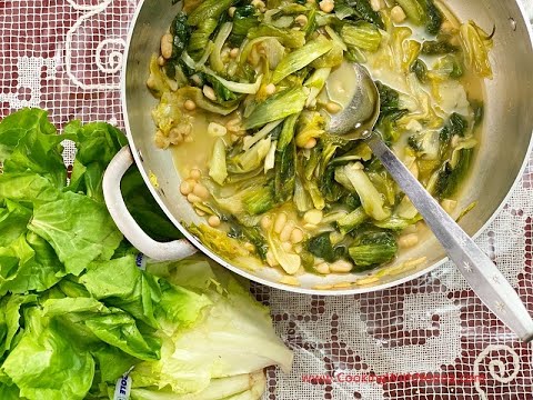 Sauteed Escarole and Cannellini Beans Rossella's Cooking With Nonna