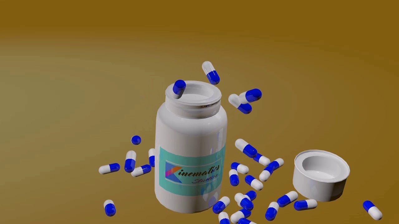 medicine bottle animation