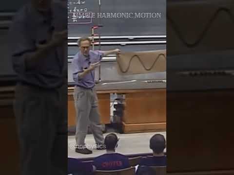 Physics teacher shows SHM #shorts #wave