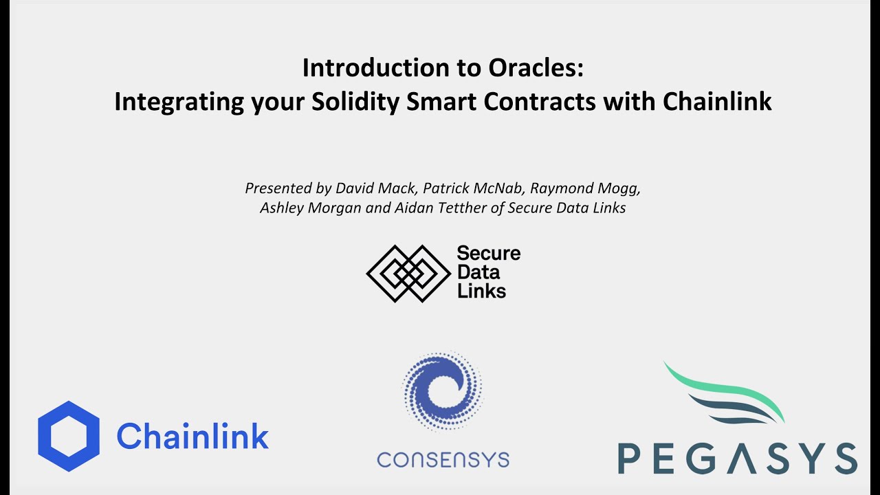 Chainlink: Oracles & integrating ChainLink into Solidity
