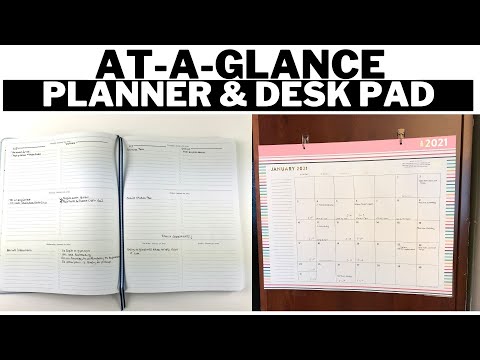 Flip Through of At-A-Glance Planner and Desk Pad (Mini Command Center)