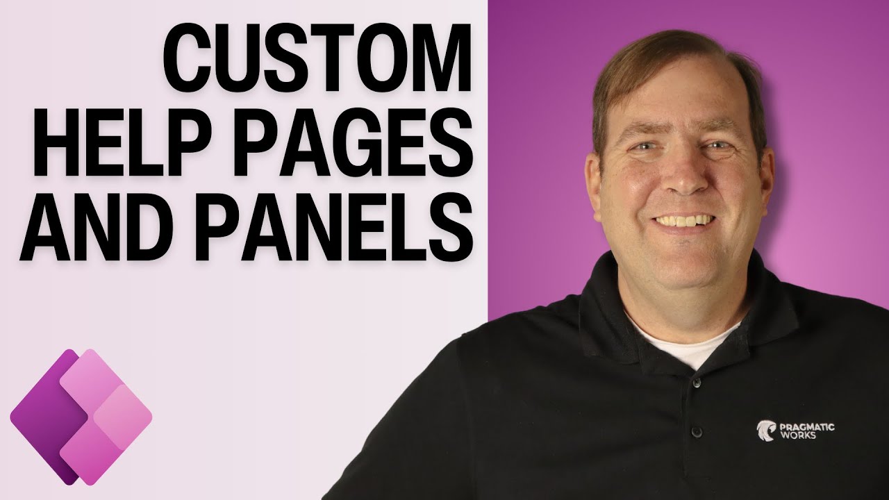 Custom Help Pages and Panels for Model-Driven Power Apps
