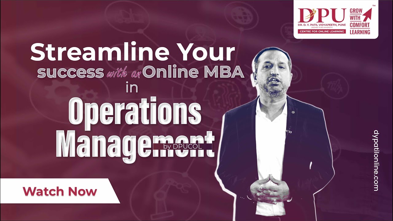 DPUCOL Online MBA in Operations Management | Lead the Future of Business