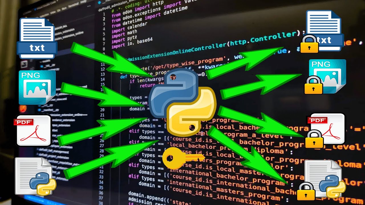 Encrypt Files With PYTHON(Encrypt And Decrypt)
