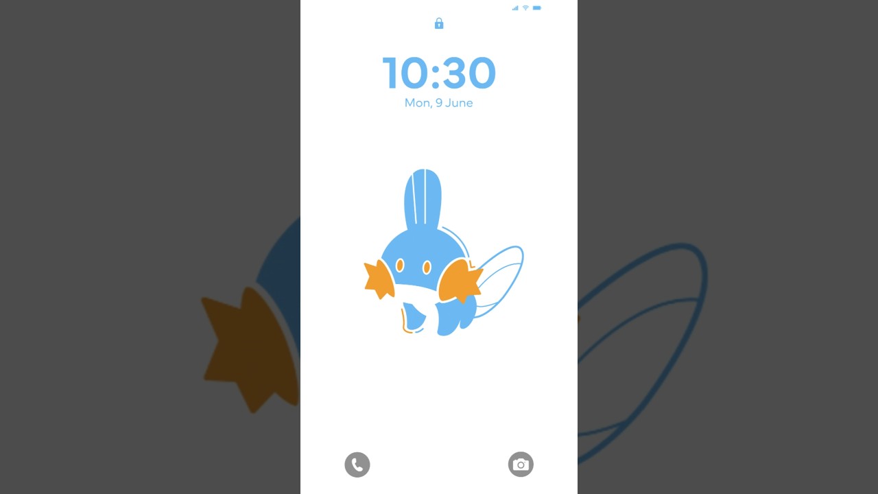 An abstract Mudkip for you! :) [Alice Z] #short #mudkip #abstract #pokemon #wallpaper #design
