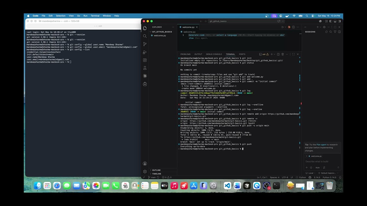 Git vs GitHub Explained for Beginners | 10+ Essential Git Commands